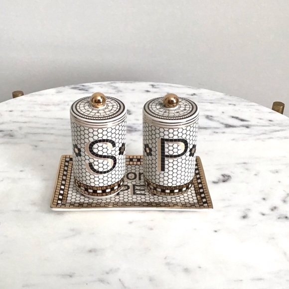 Anthropologie | Kitchen | Anthropologie Bistro Tile Salt And Pepper ...
